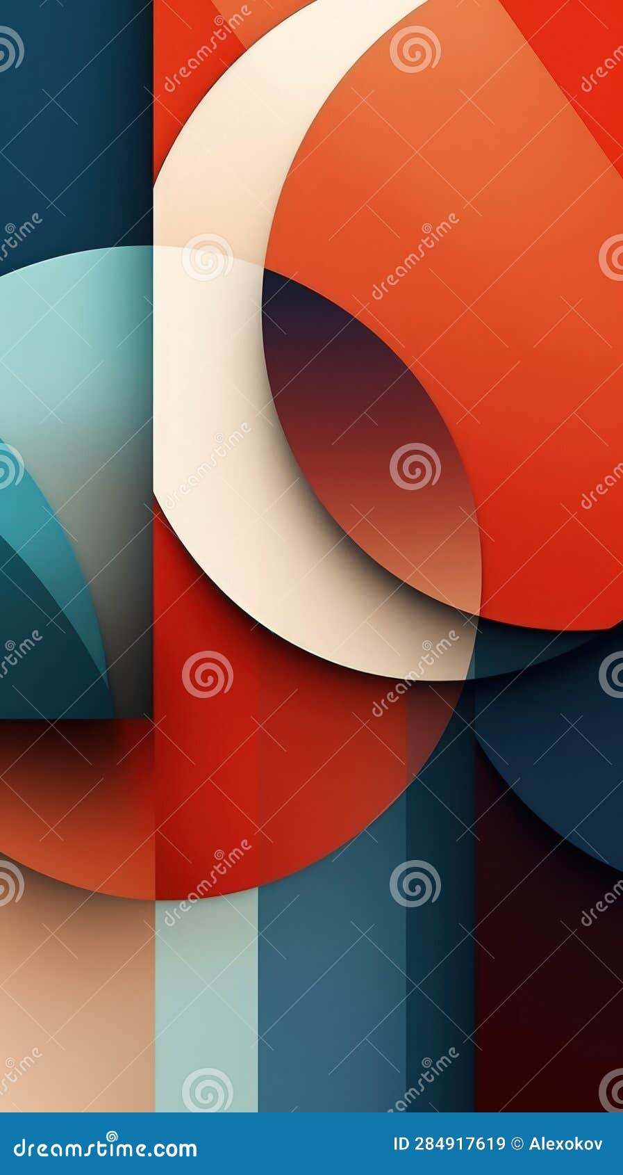 Exploring the Beauty of Asymmetry in an Abstract Artwork with Bold ...