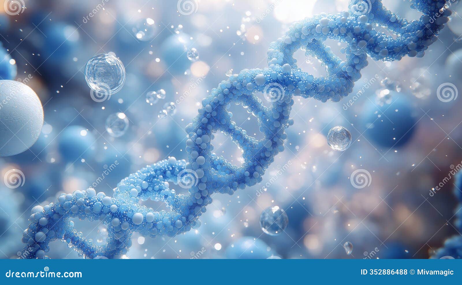 Exploring the Beauty of DNA Structure in Microscopic Detail Stock Photo ...
