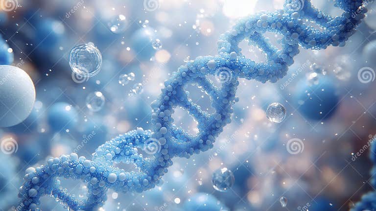 Exploring the Beauty of DNA Structure in Microscopic Detail Stock Photo ...