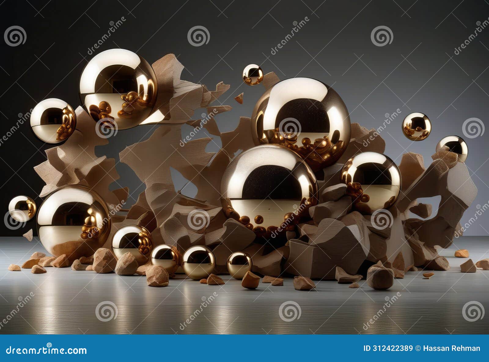 Exploring the Beauty of Imperfection in Gypsum Spheres Stock ...