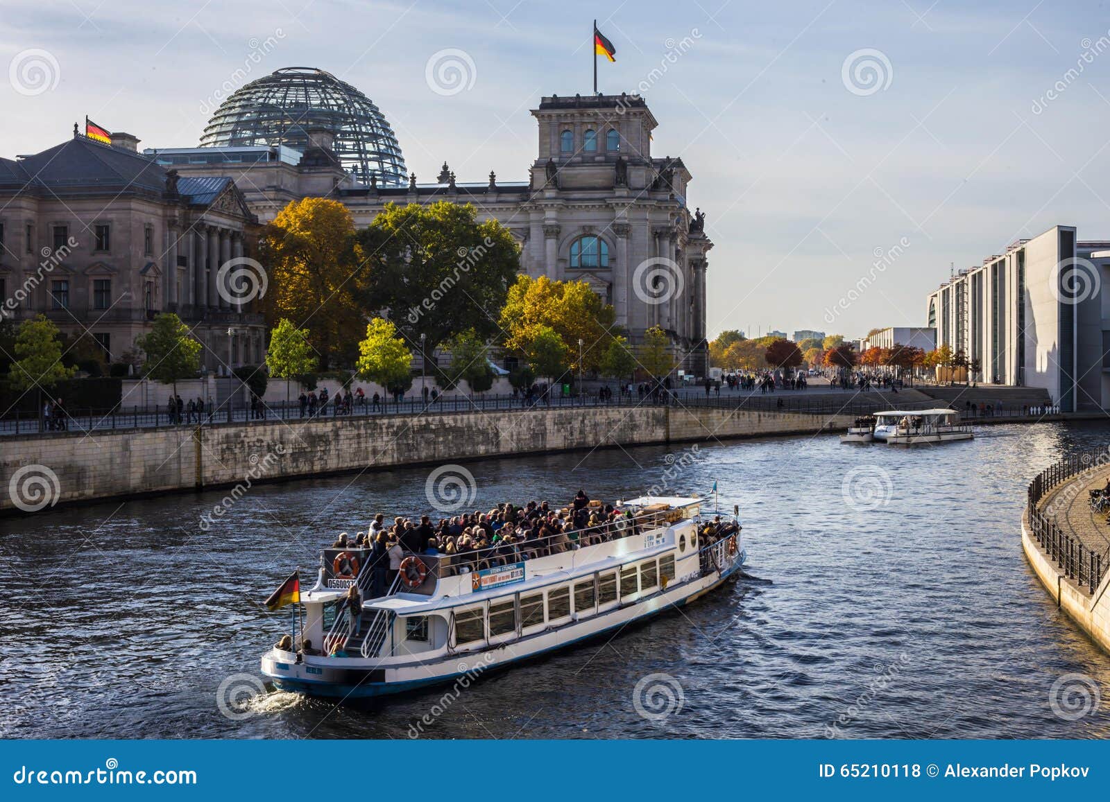 Exploring Berlin, Reichstag Seen from Ferry Editorial Stock Photo ...