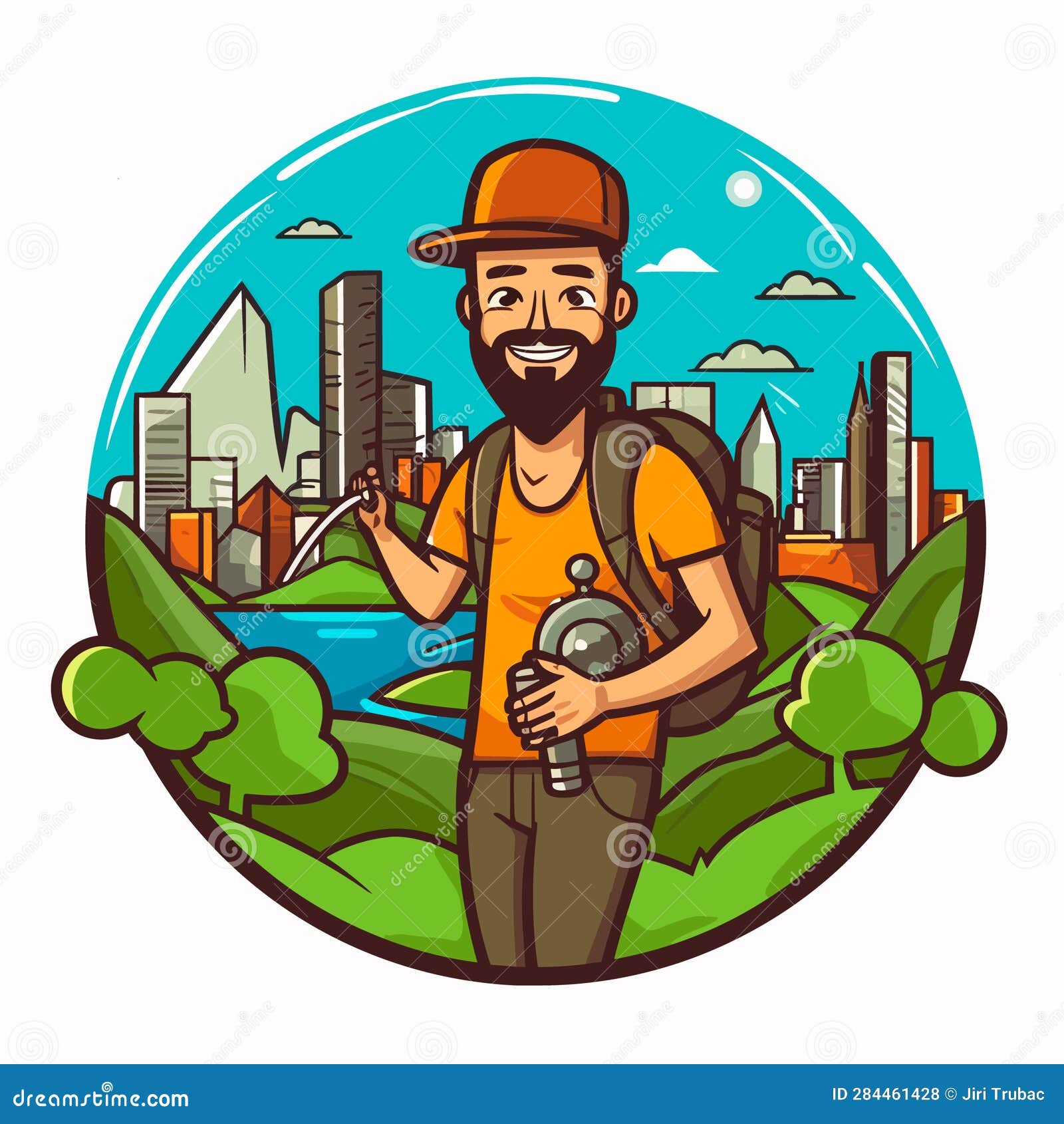 Exploring the Big City on a Road Trip. Discovering Hidden Places Using ...