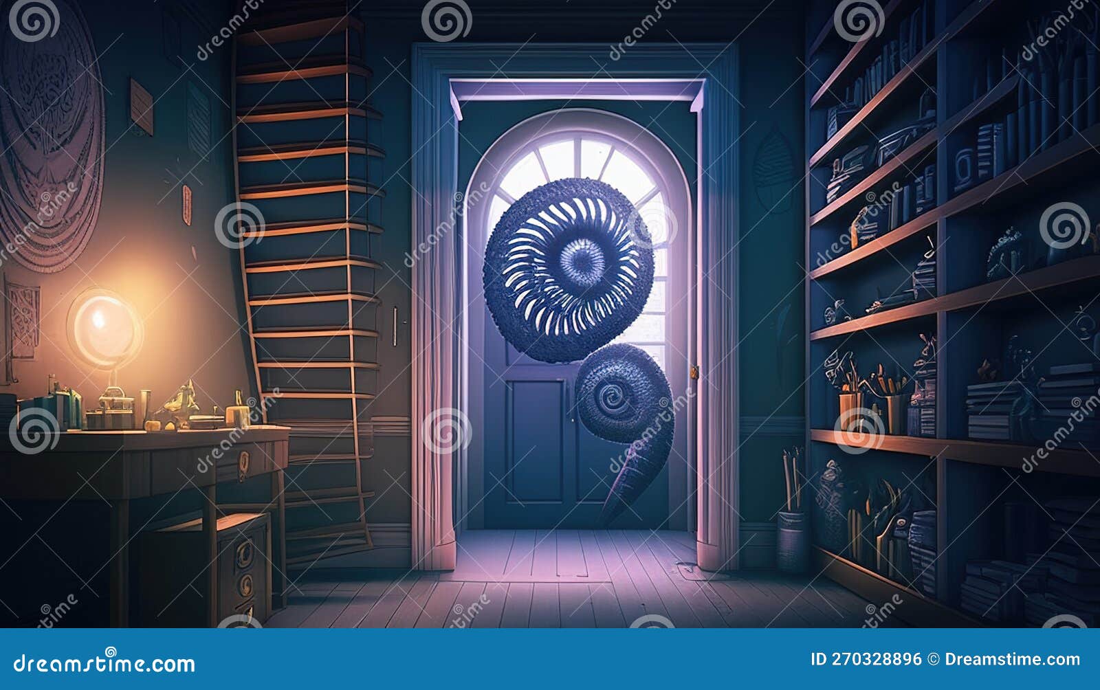 Exploring the Biology Lab, a Student Examines Specimens Stock ...