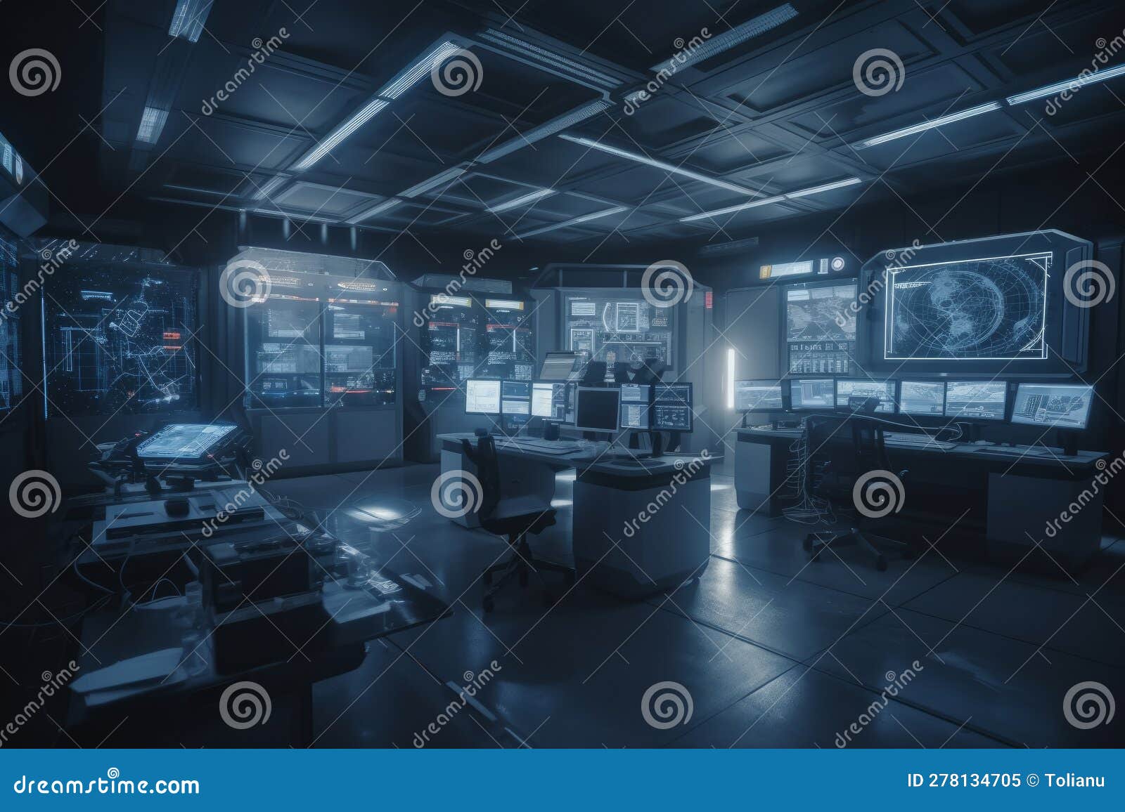 Revolutionizing Data Visualization: Futuristic Lab with 3D Cloud ...