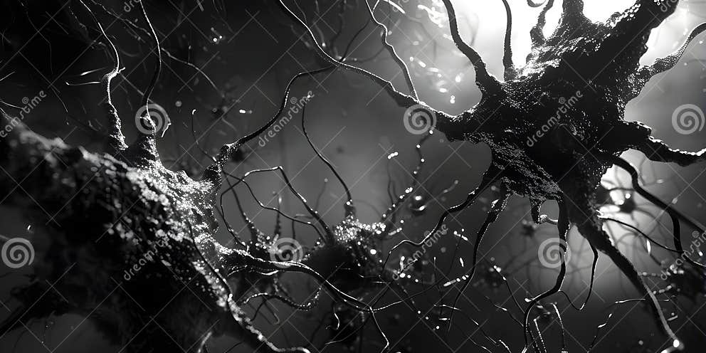 Exploring Brain Cells Interconnected Under an Electron Microscope ...