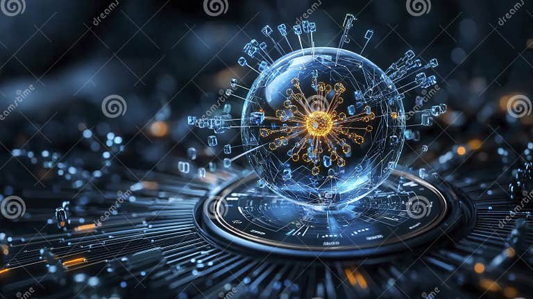 Quantum Computing Revolution Future Technologies Digital Art Abstract Visualization Futuristic ...