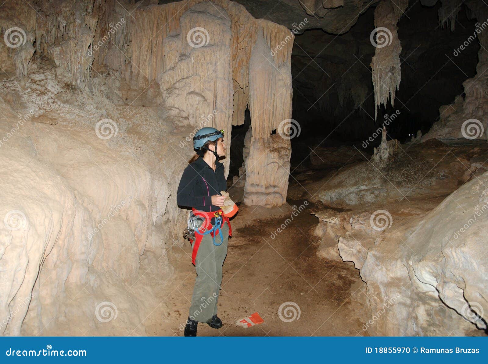 Exploring Caves stock photo. Image of caves, geologic - 18855970