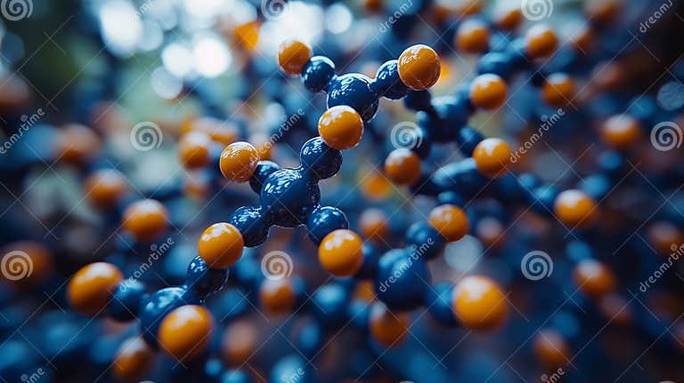 Exploring Chemical Structures and Bonds in Molecular Chemistry Stock ...
