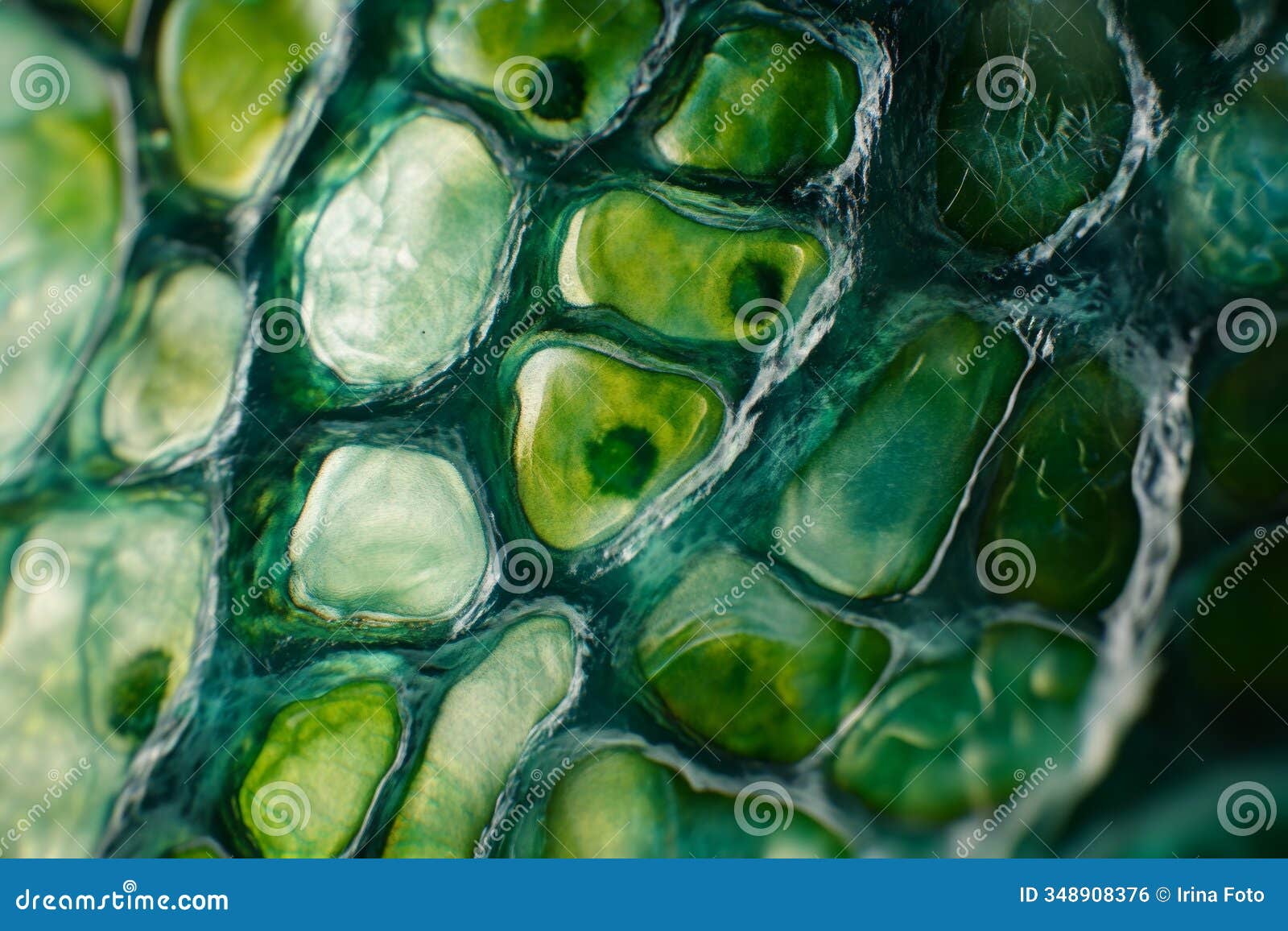 Exploring Chlamydocapsa Sp. Under Microscope Revealing Chloroplast-rich ...