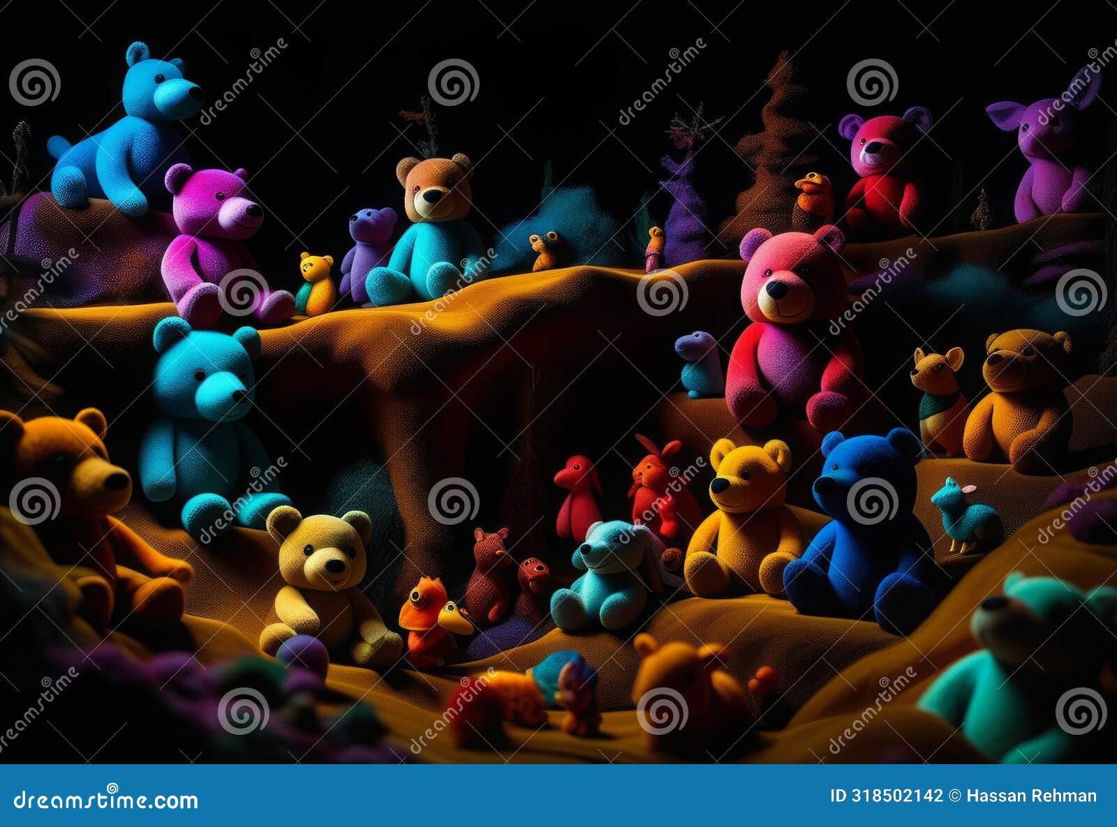 Exploring the Cimmerian Plush Virtual Realm Stock Illustration ...