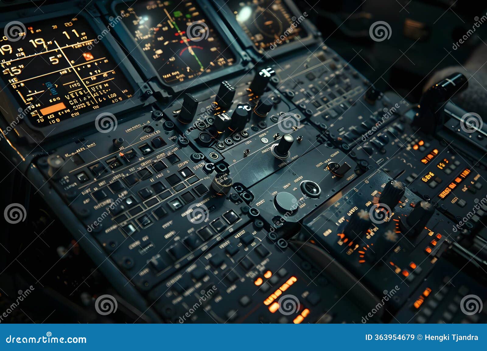 Cockpit Controls During Airplane Takeoff. Stock Illustration | CartoonDealer.com #323143312