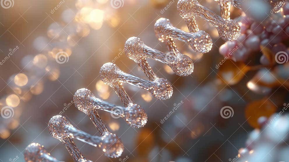 Exploring the Complex Structure of Biological Molecules in Depth Stock ...