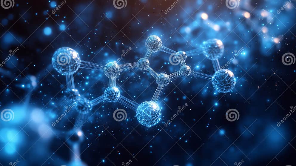 Exploring 3D Molecular Structures and Atomic Interactions Stock Photo ...