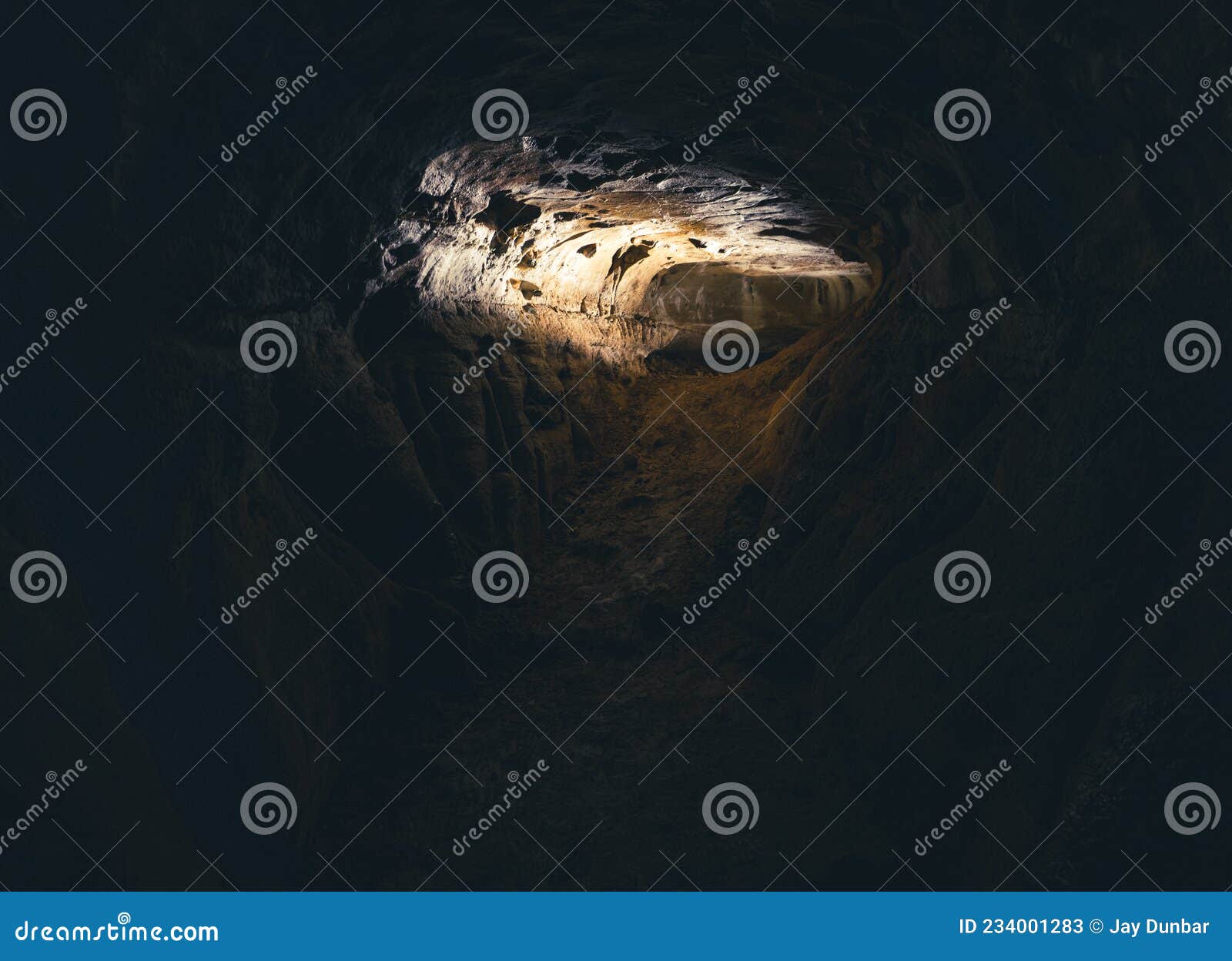 Exploring Underground Caves with Stalactite and Stalagmite Growth Stock ...