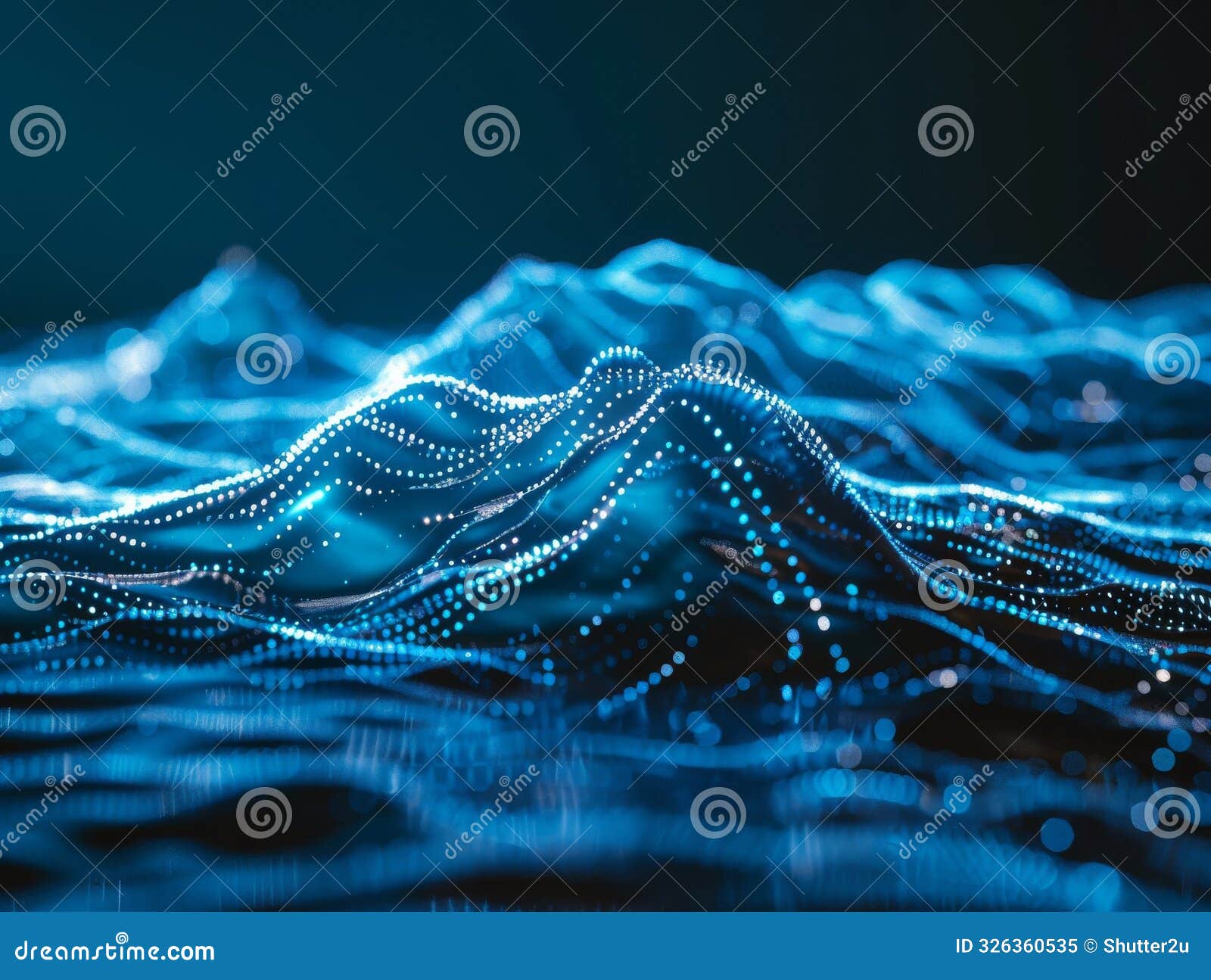 Exploring The Depths Of A Digital Ocean Glowing With Data Streams ...