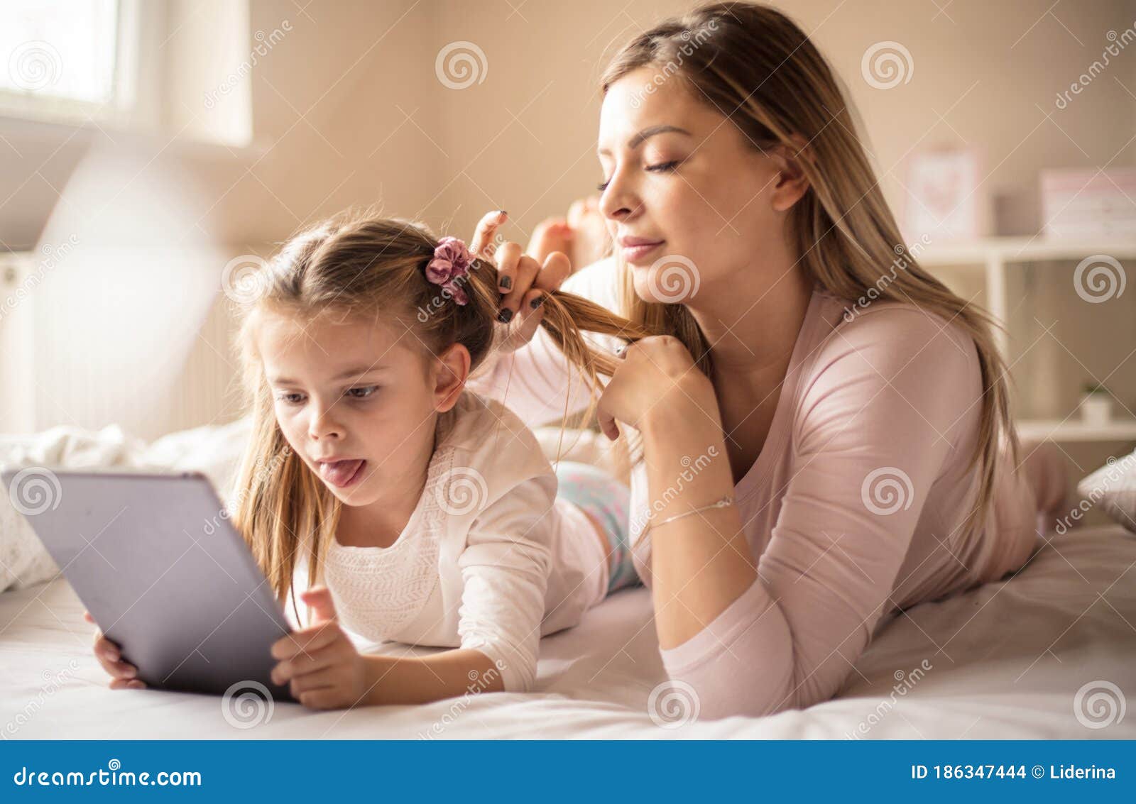 Exploring the Digital World Stock Photo - Image of happy, conversation ...