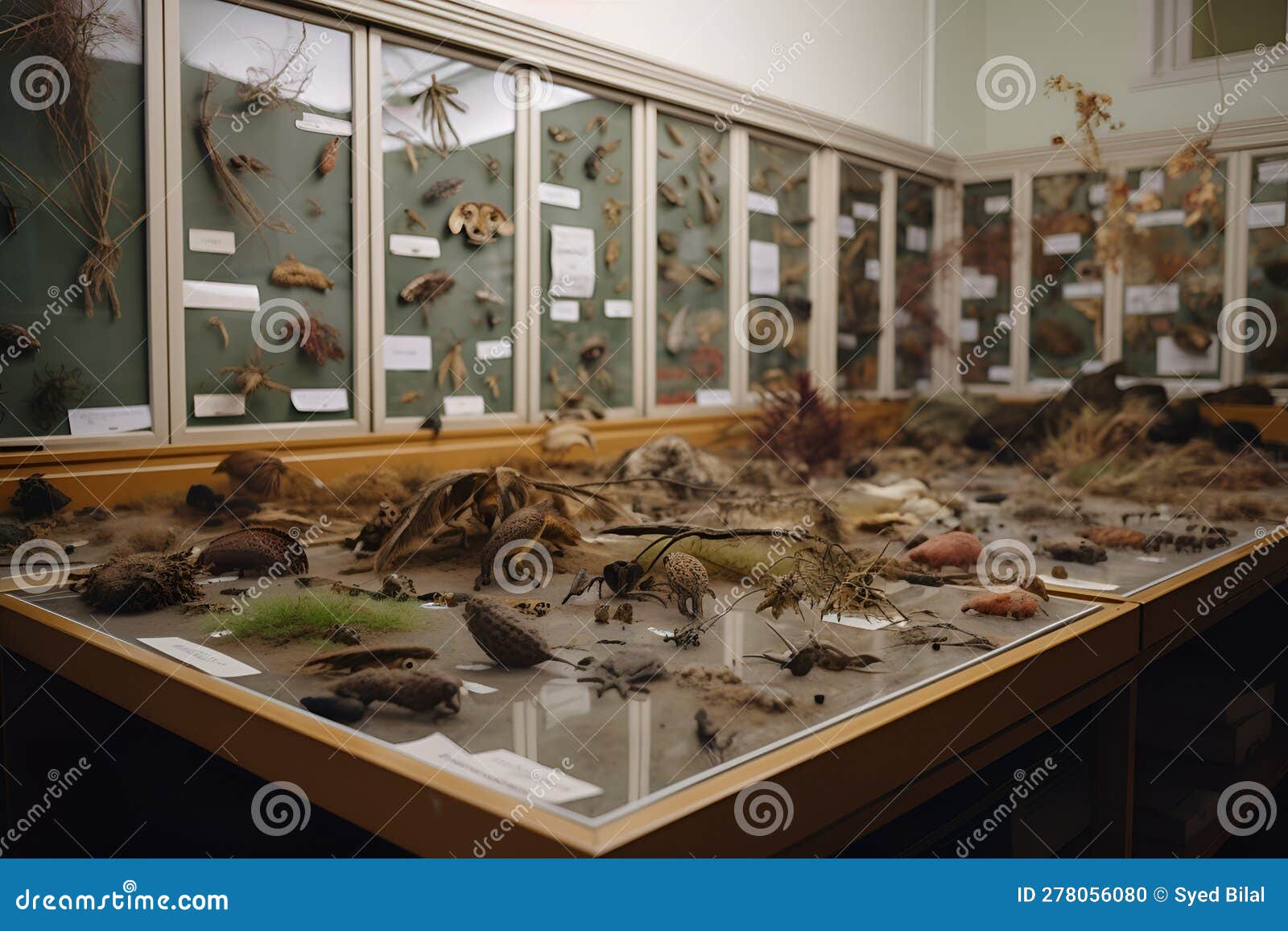 Exploring the Diversity of Life in a Biology Classroom. Stock ...