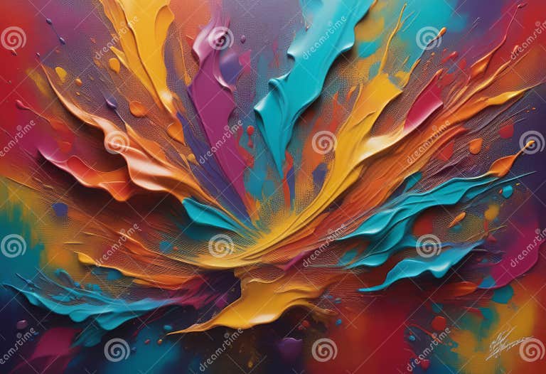 Exploring the Dynamic Interplay of Colors and Textures Stock ...