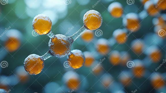 Exploring the Dynamic Structure of a Molecular Composition Stock Image ...