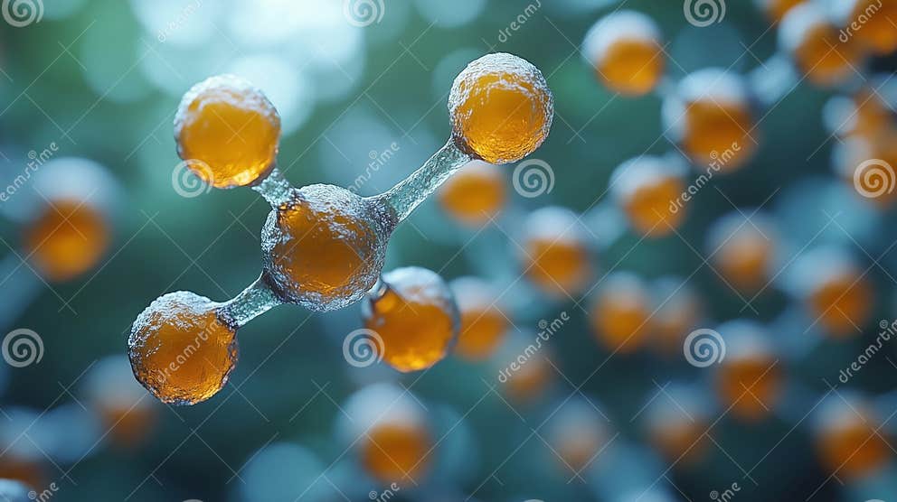 Exploring the Dynamic Structure of a Molecular Composition Stock Image ...