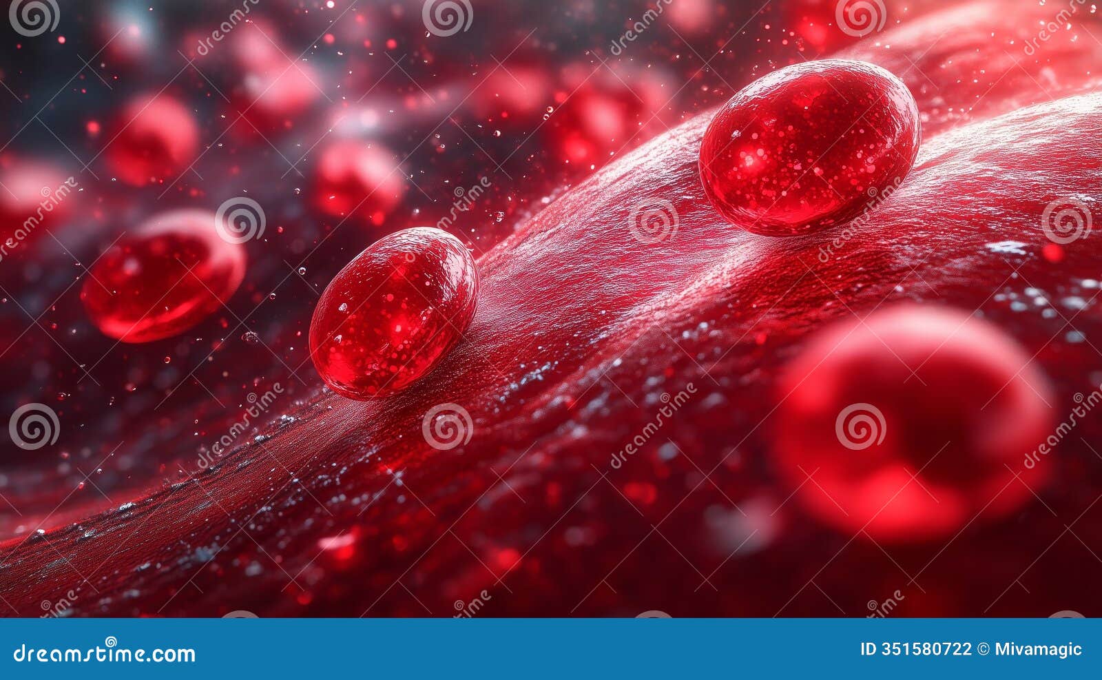 Exploring the Dynamics of Red Blood Cells in Human Circulation Stock ...