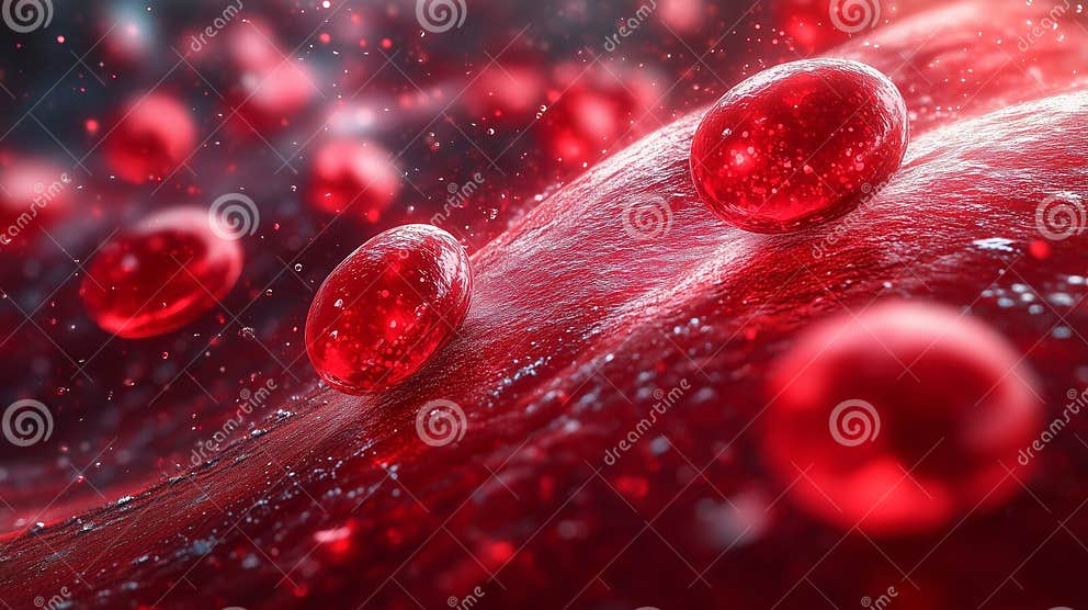 Exploring the Dynamics of Red Blood Cells in Human Circulation Stock ...
