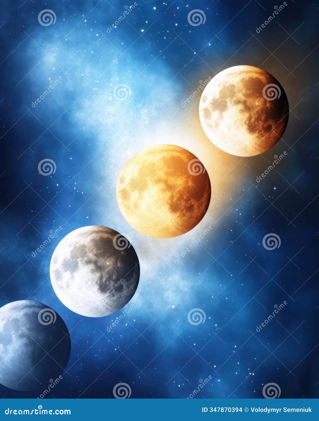 Exploring the Enchanting Phases of the Moon in a Cosmic Display of ...