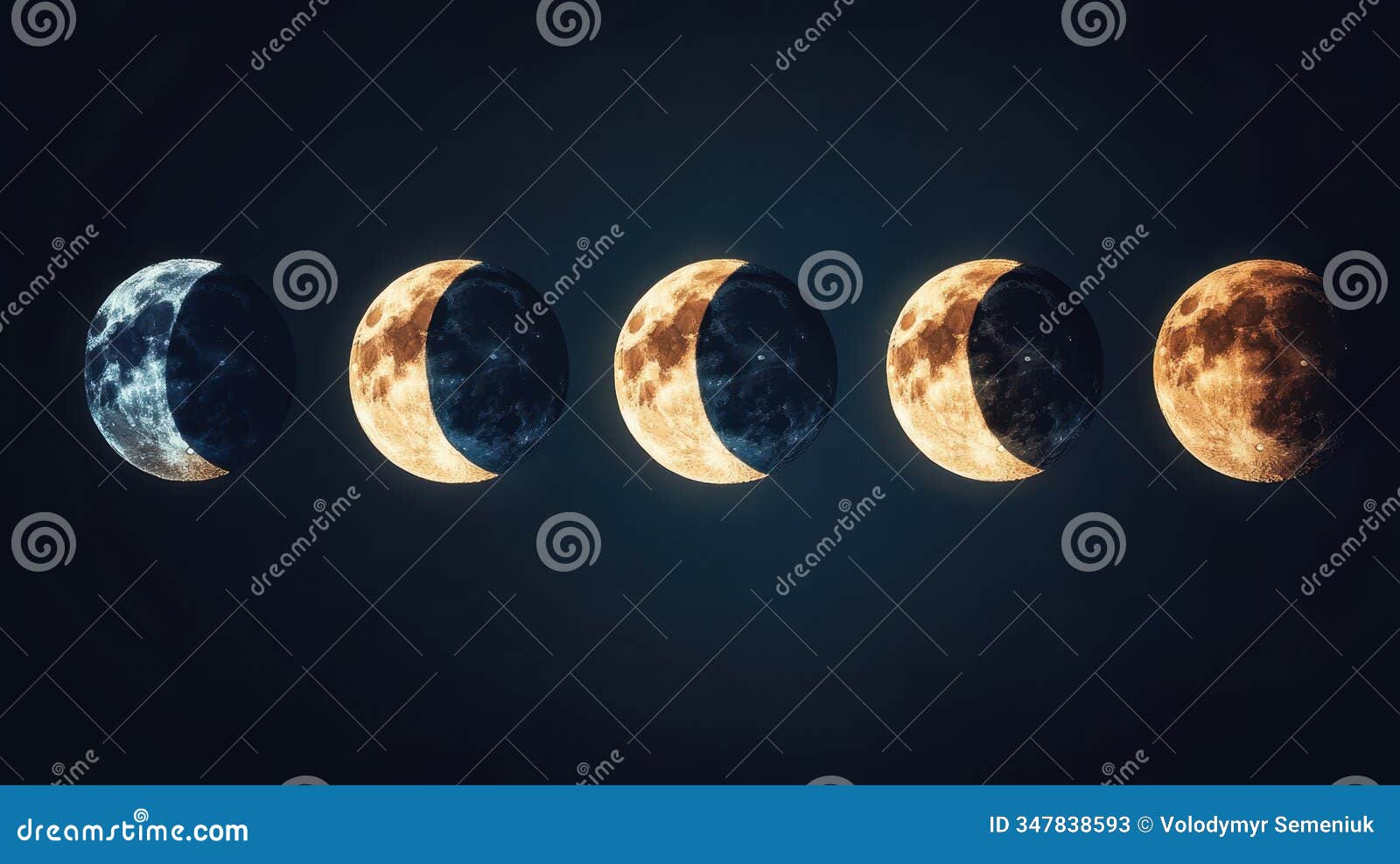 Exploring the Enchanting Phases of the Moon Throughout the Night Sky ...