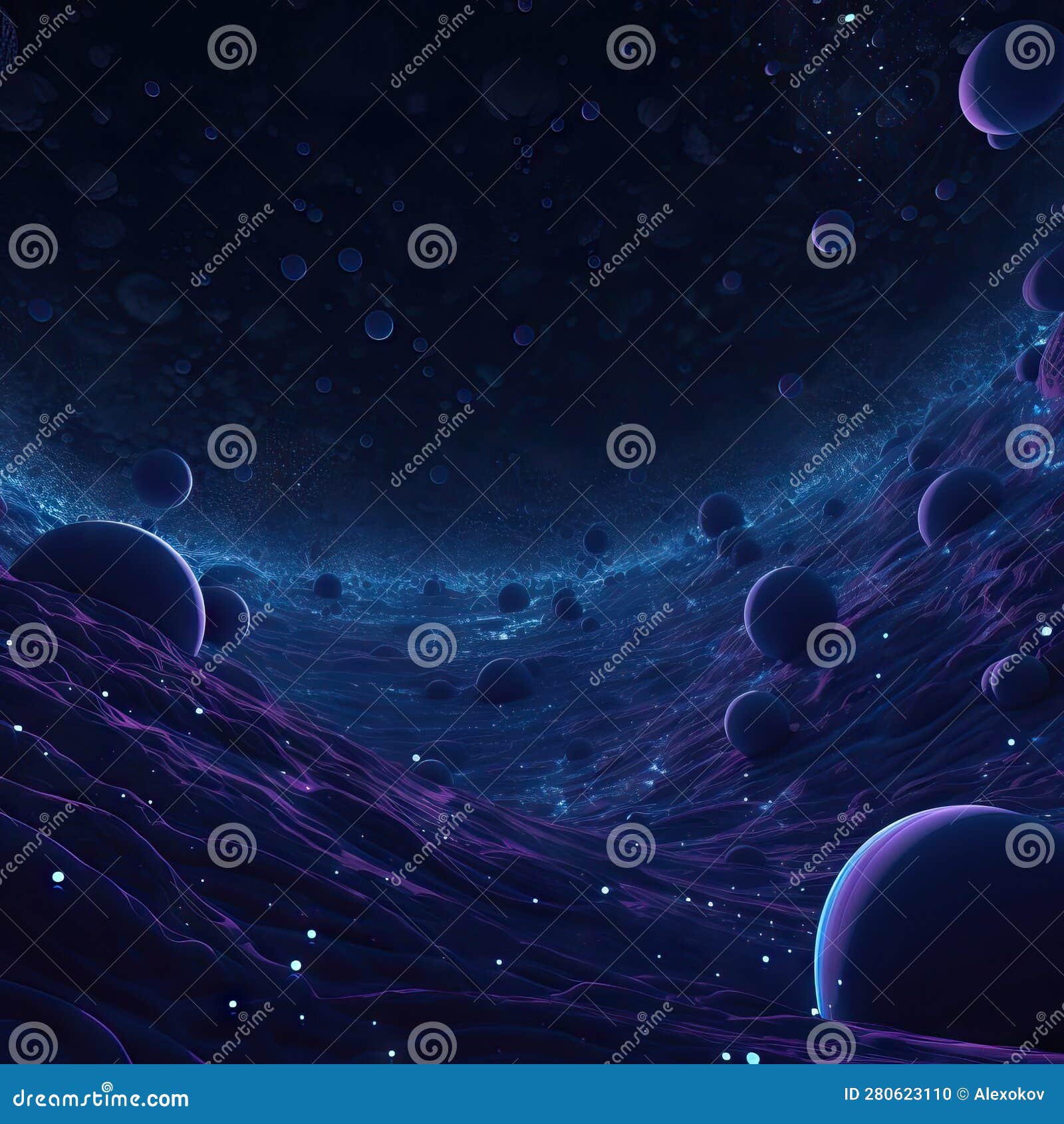 Exploring the Ethereal Nighttime of Deep Blues and Purple Planets ...