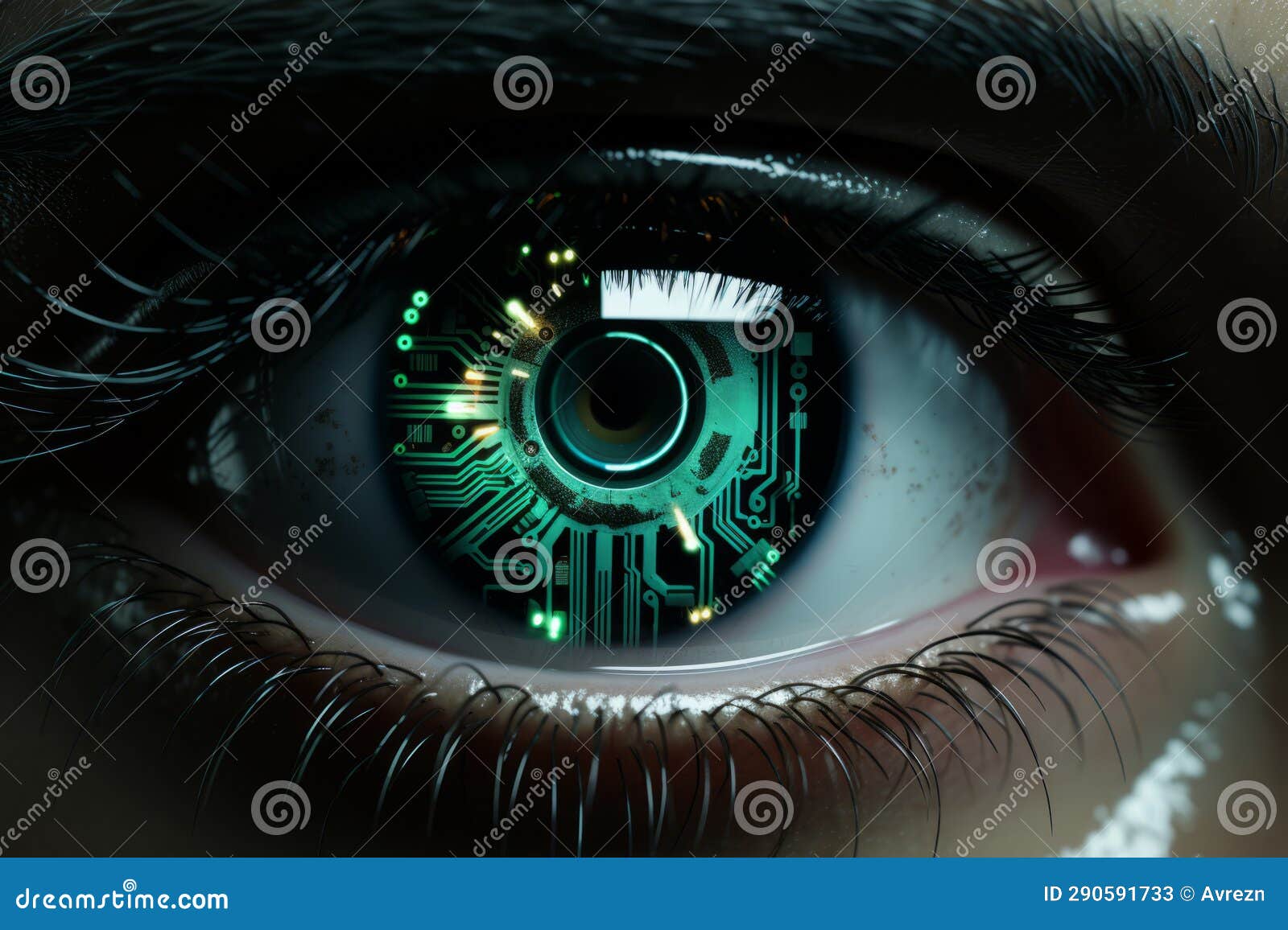 Man With Cybernetic Implant: A Glimpse Into Futuristic Human ...