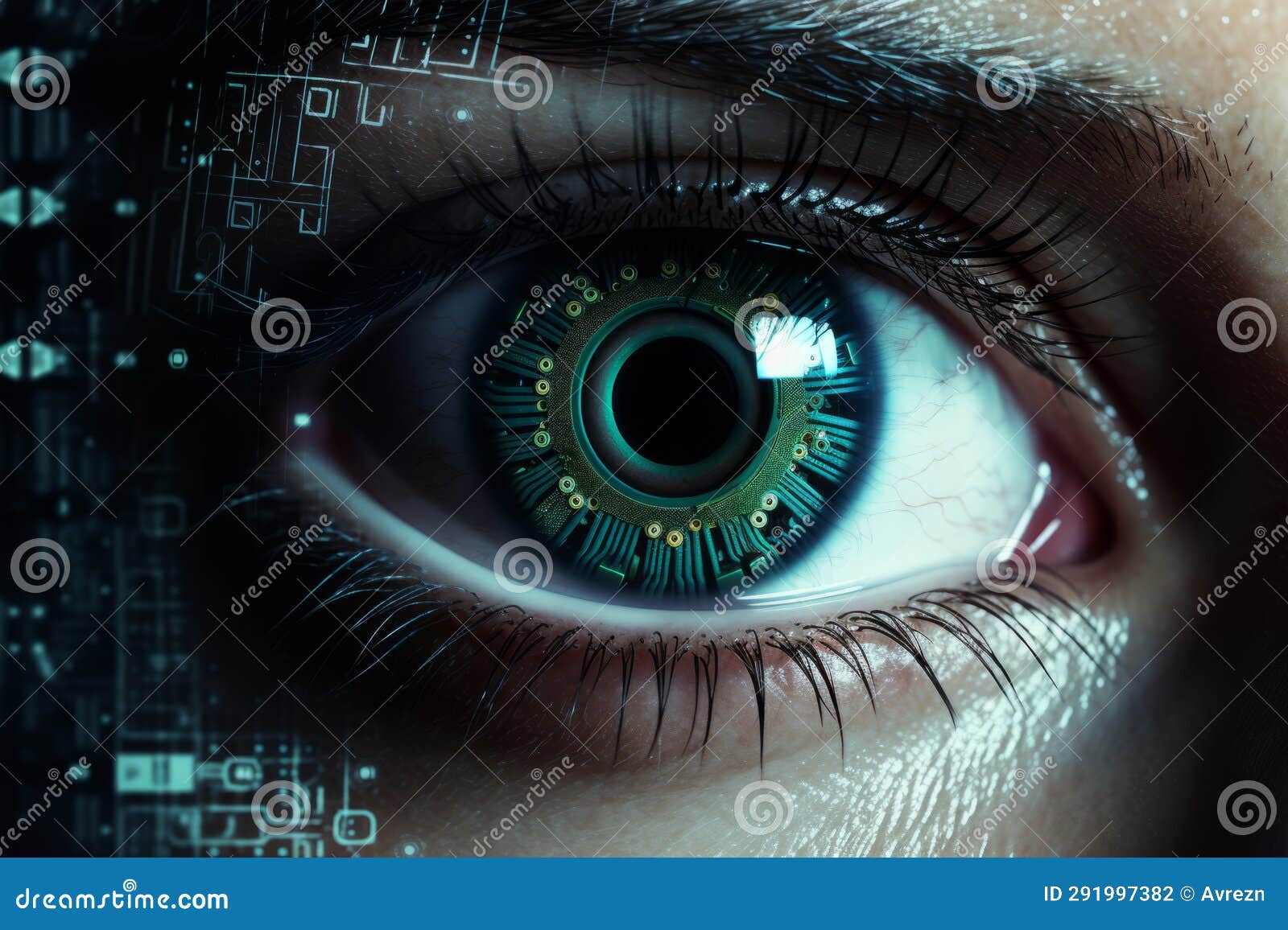 Man With Cybernetic Implant: A Glimpse Into Futuristic Human ...