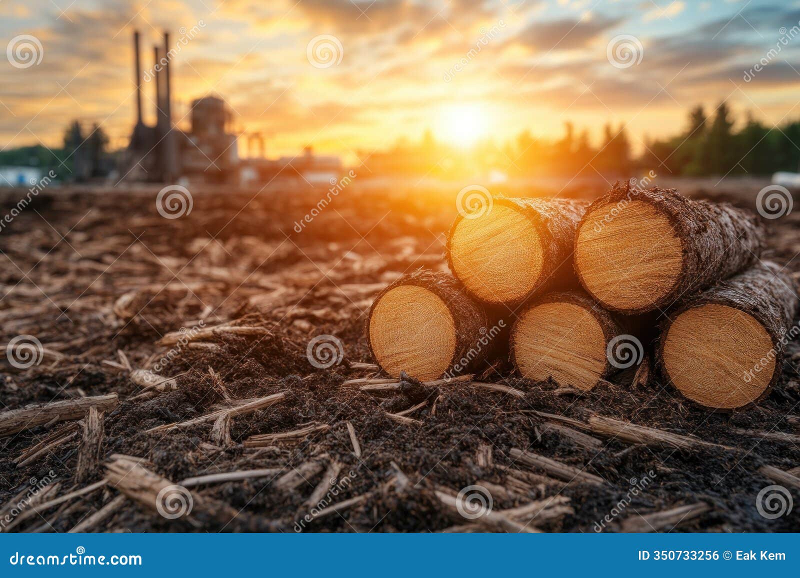 Biomass Project Development Is Captured In A Realistic Photo Of A ...