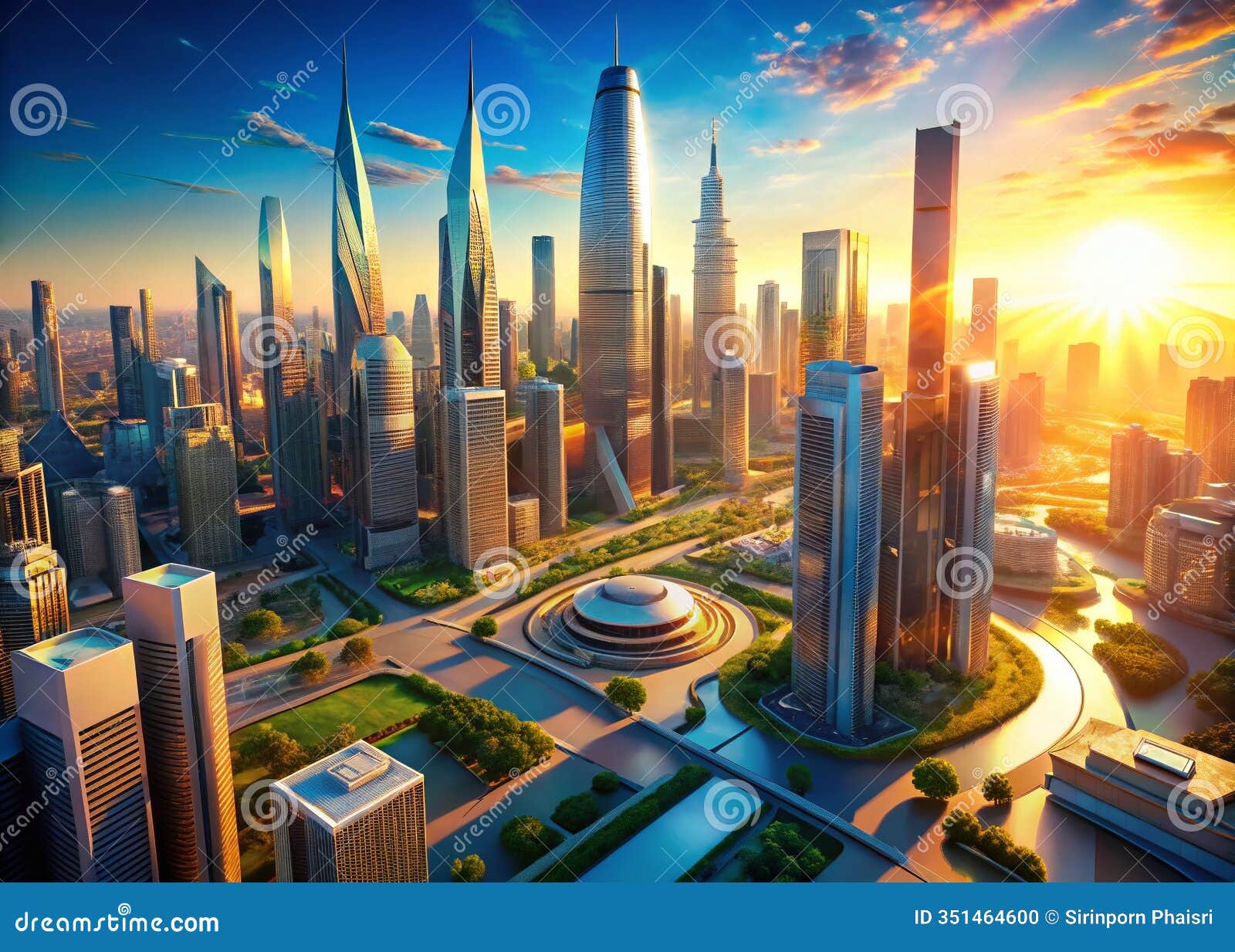 Exploring the Future of Urban Design a DronesEye View of Innovative 3D ...