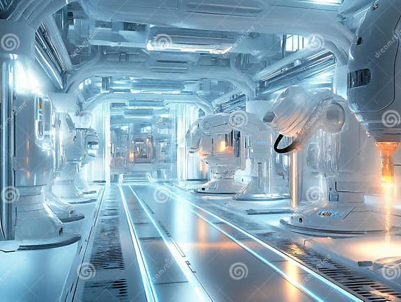 Exploring a Futuristic Automated Factory, Robotic Arms and Advanced ... Exploring a Futuristic Automated Factory, Robotic Arms and Advanced ...