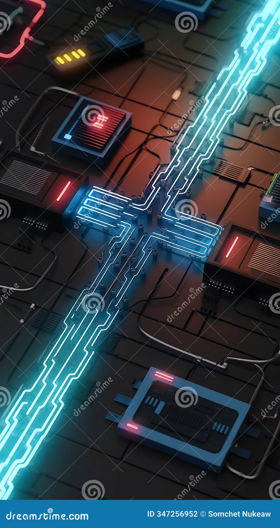 Exploring a Futuristic Sci-fi Circuit Pattern a Dive into Advanced ...