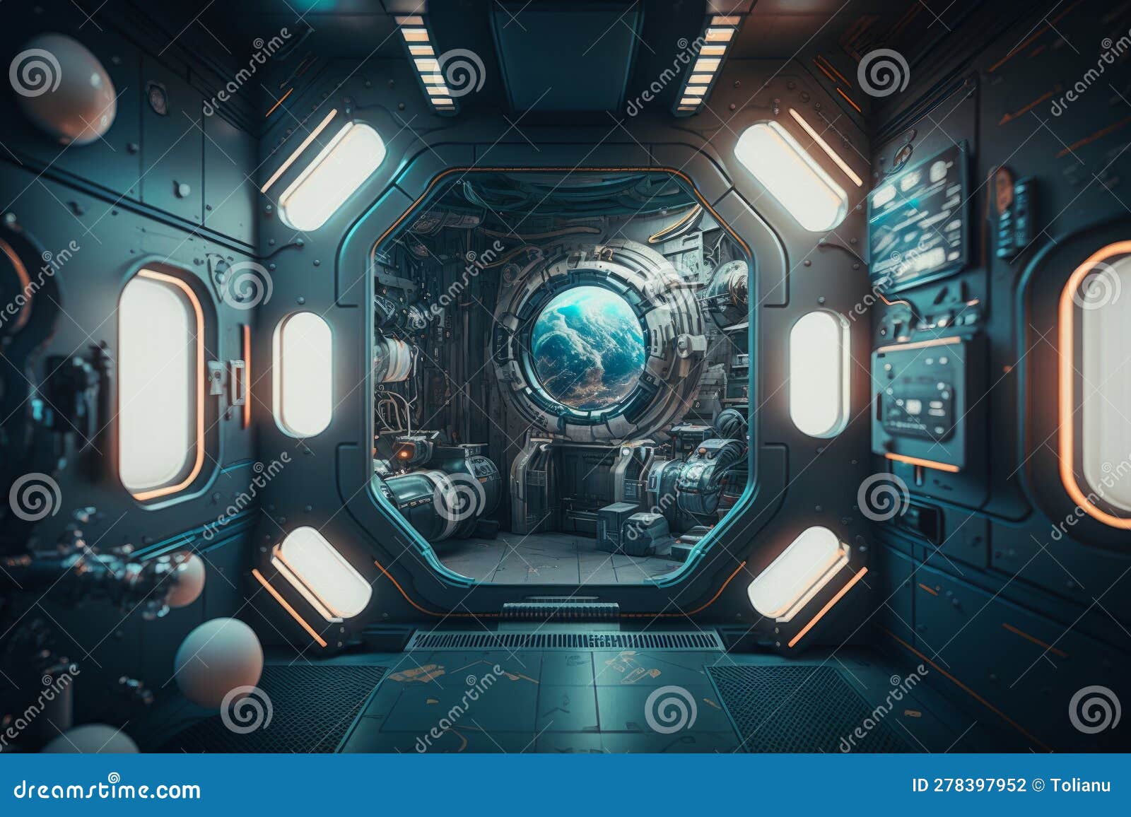 DedBionic Space Station: Unreal Engine 5 Photography Stock Photo ...