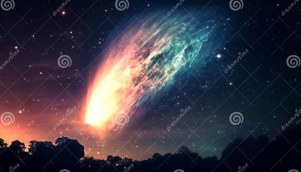 Exploring the Galaxy at Dusk, Illuminated by Star Trails Generated by ...