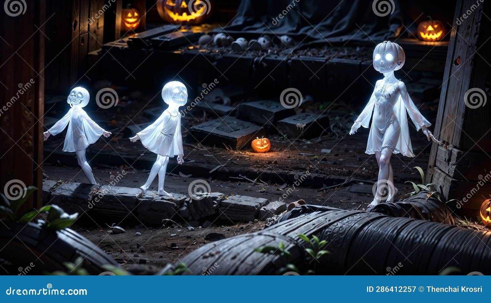 Exploring Ghostly Whispers Amid the Jack-o -Lantern Glow in the Haunted ...