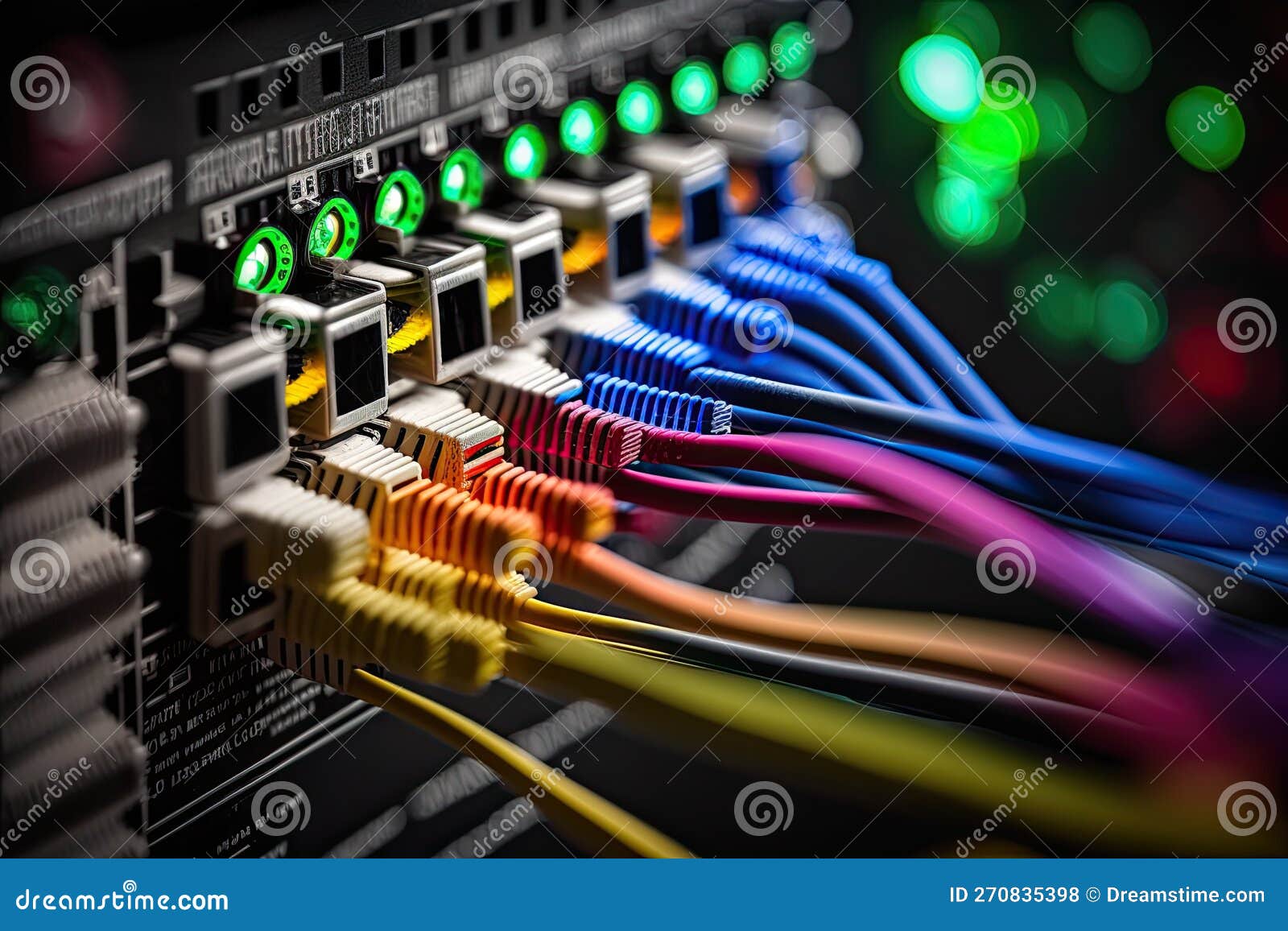 Exploring the Global Network: Wiring Technology Stock Photo - Image of ...