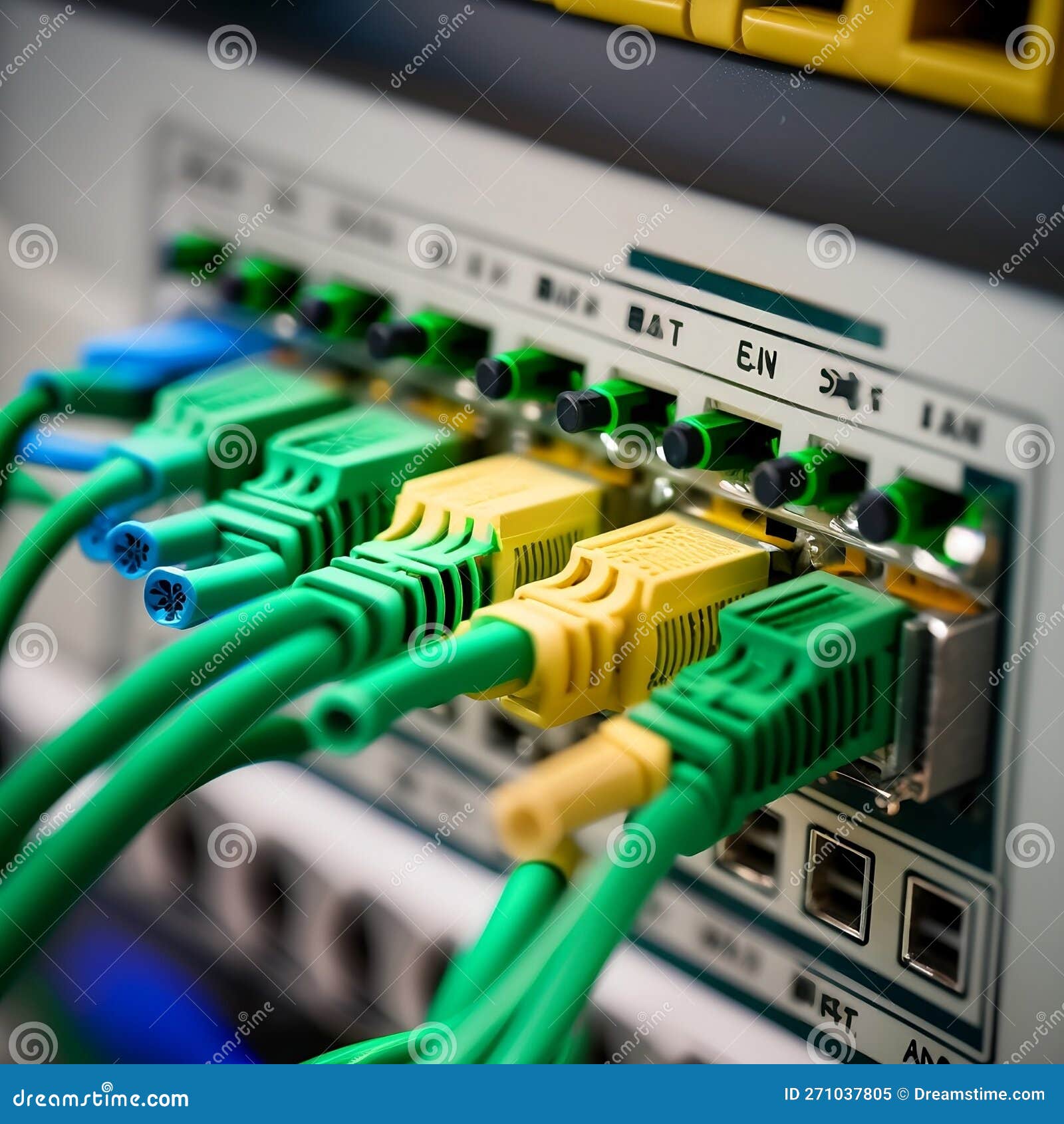 Exploring the Global Network: Wiring Technology Stock Image - Image of ...