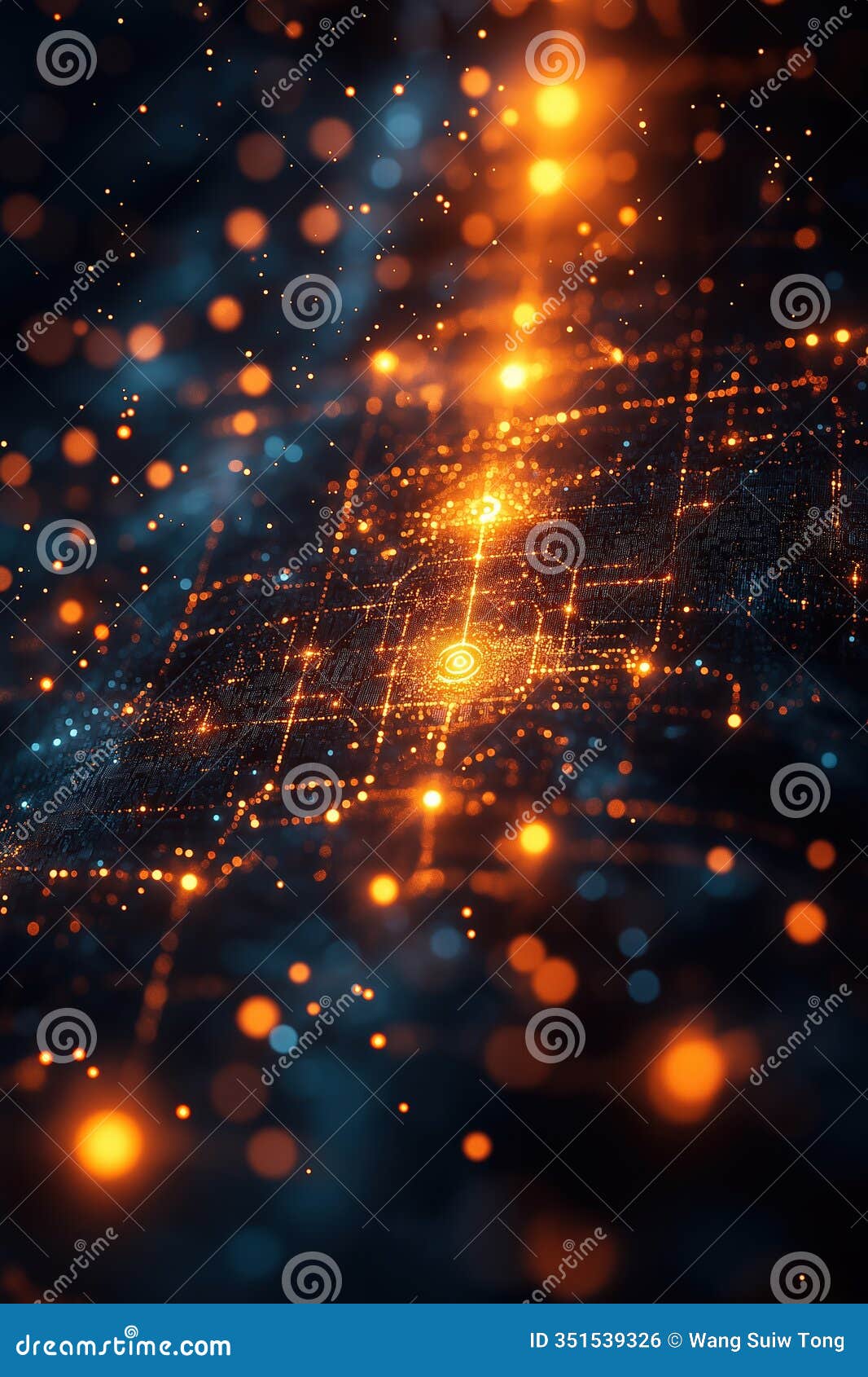 Exploring the Glowing Particle Network in a Digitally Lit Landscape by ...