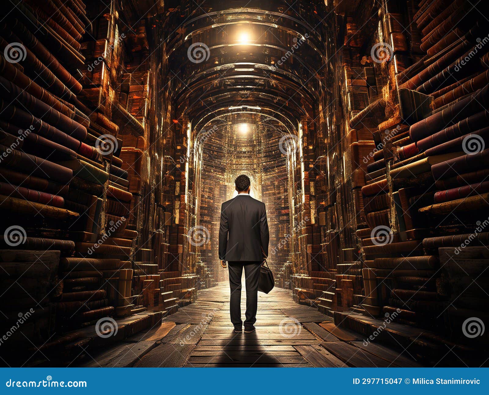 Exploring the Hall of Power and Wisdom Stock Illustration ...