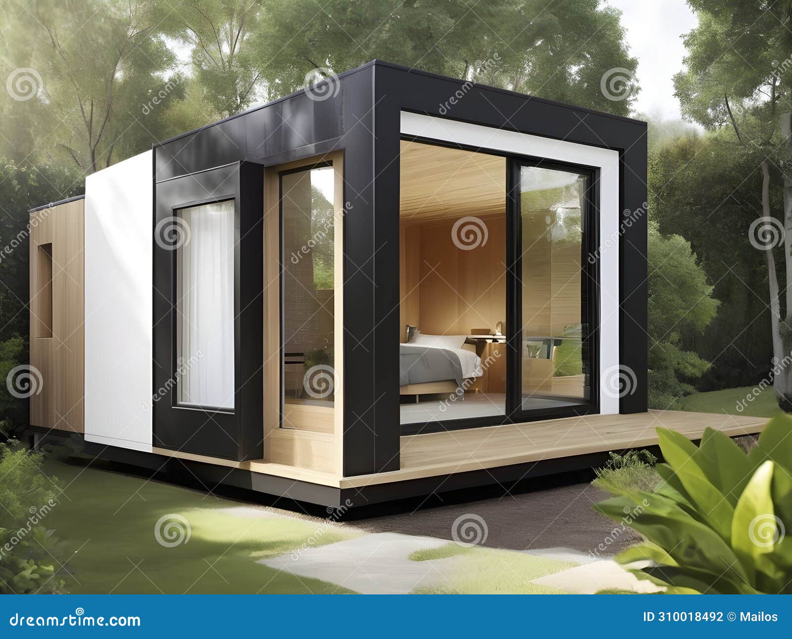 Exploring the Ingenious World of Modern Micro-Homes Stock Photo - Image ...