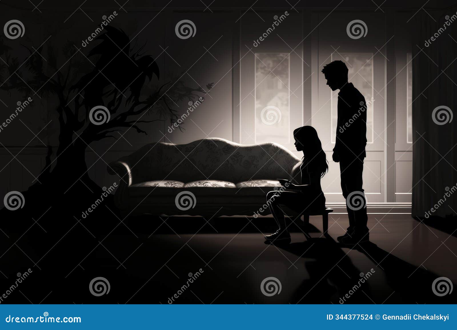 Exploring Inner Conflict a Visual Contrast of Light Signifying Hope and ...