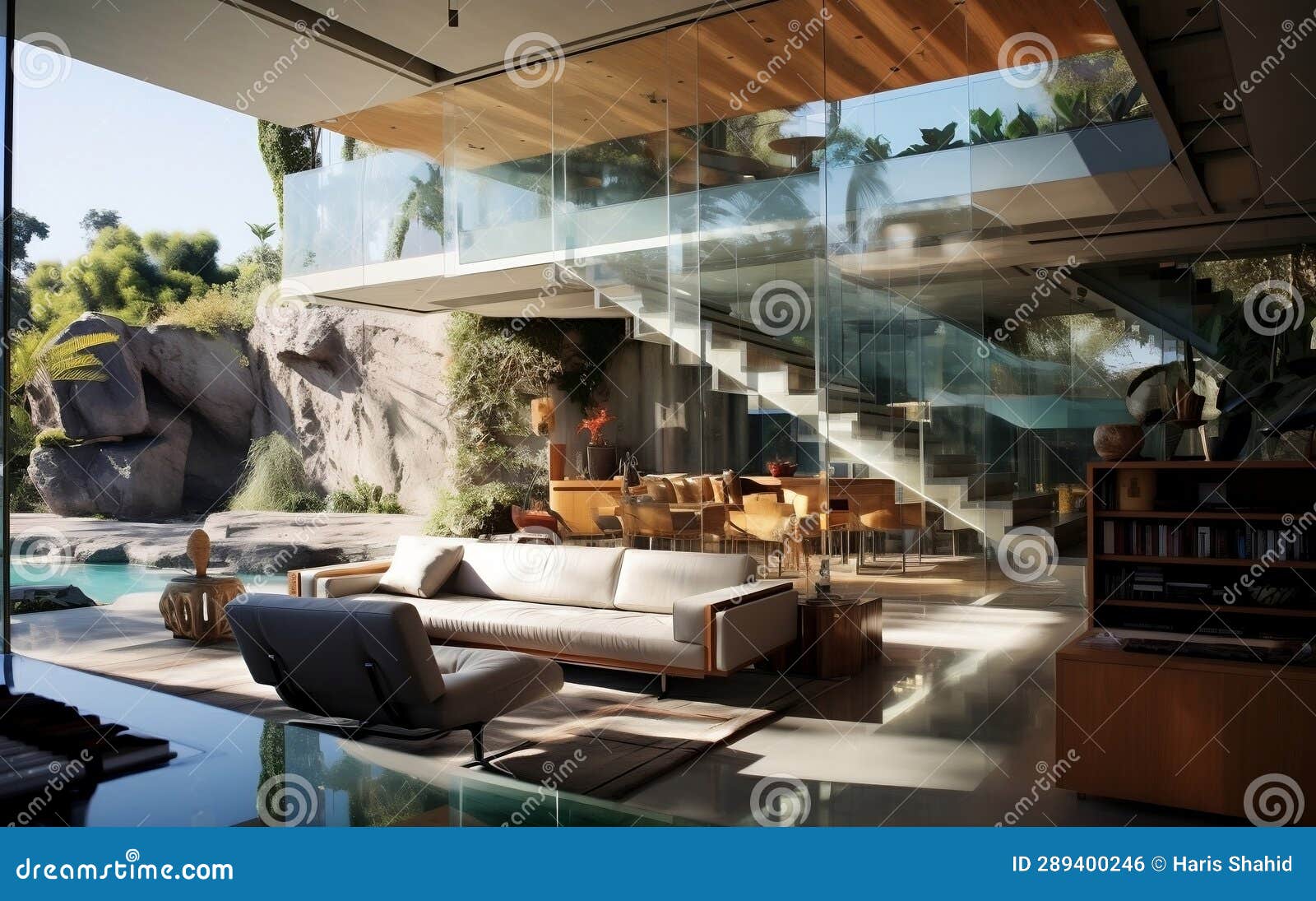 Exploring Interior Motion Dynamic House Close Up. Generative AI Stock ...