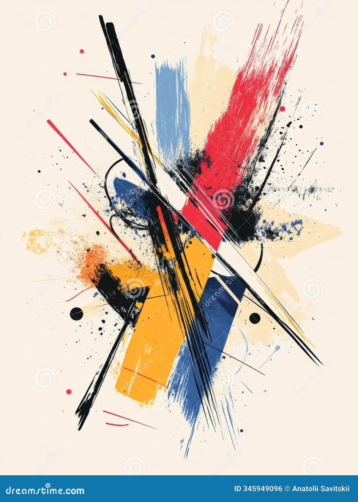 Exploring the Interplay of Color and Form, this Artwork Features Vivid ...