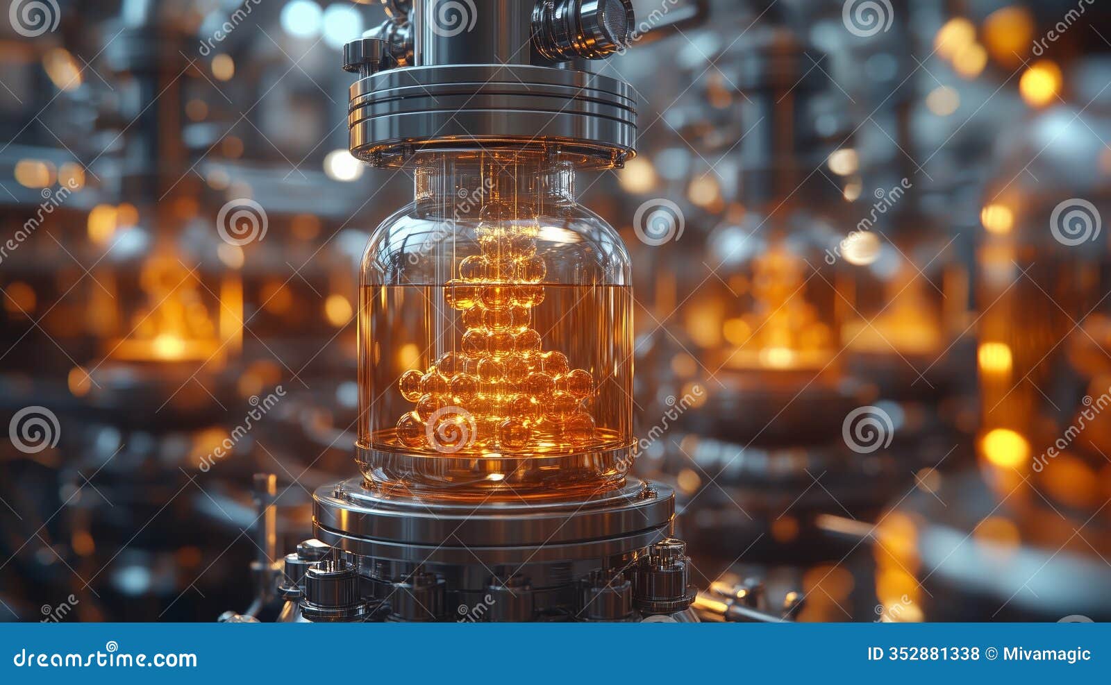 Exploring the Intricacies of a High-Tech Laboratory Reactor Setup Stock ...