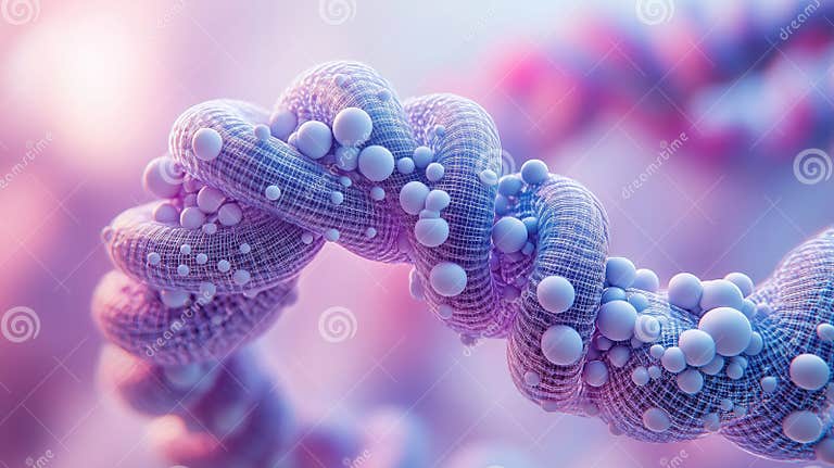 Exploring the Intricacies of Molecular Structures in Biology Stock ...