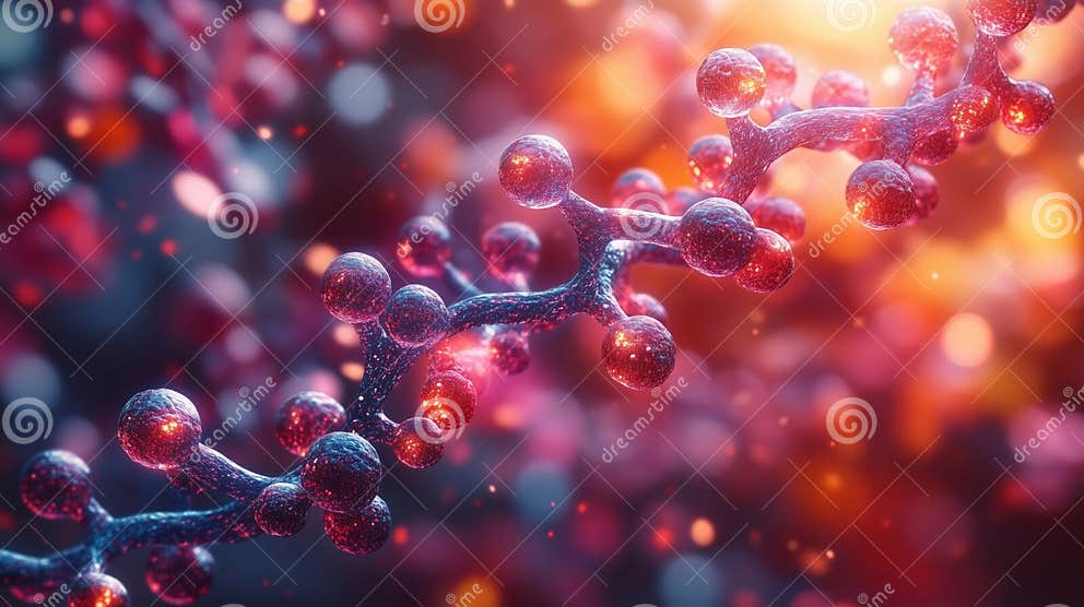Exploring the Intricacies of Molecular Structures in Biology Stock ...