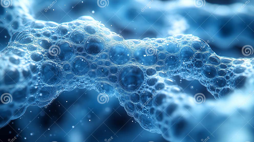 Exploring the Intricate Beauty of Blue Bubble Structures in Liquid ...